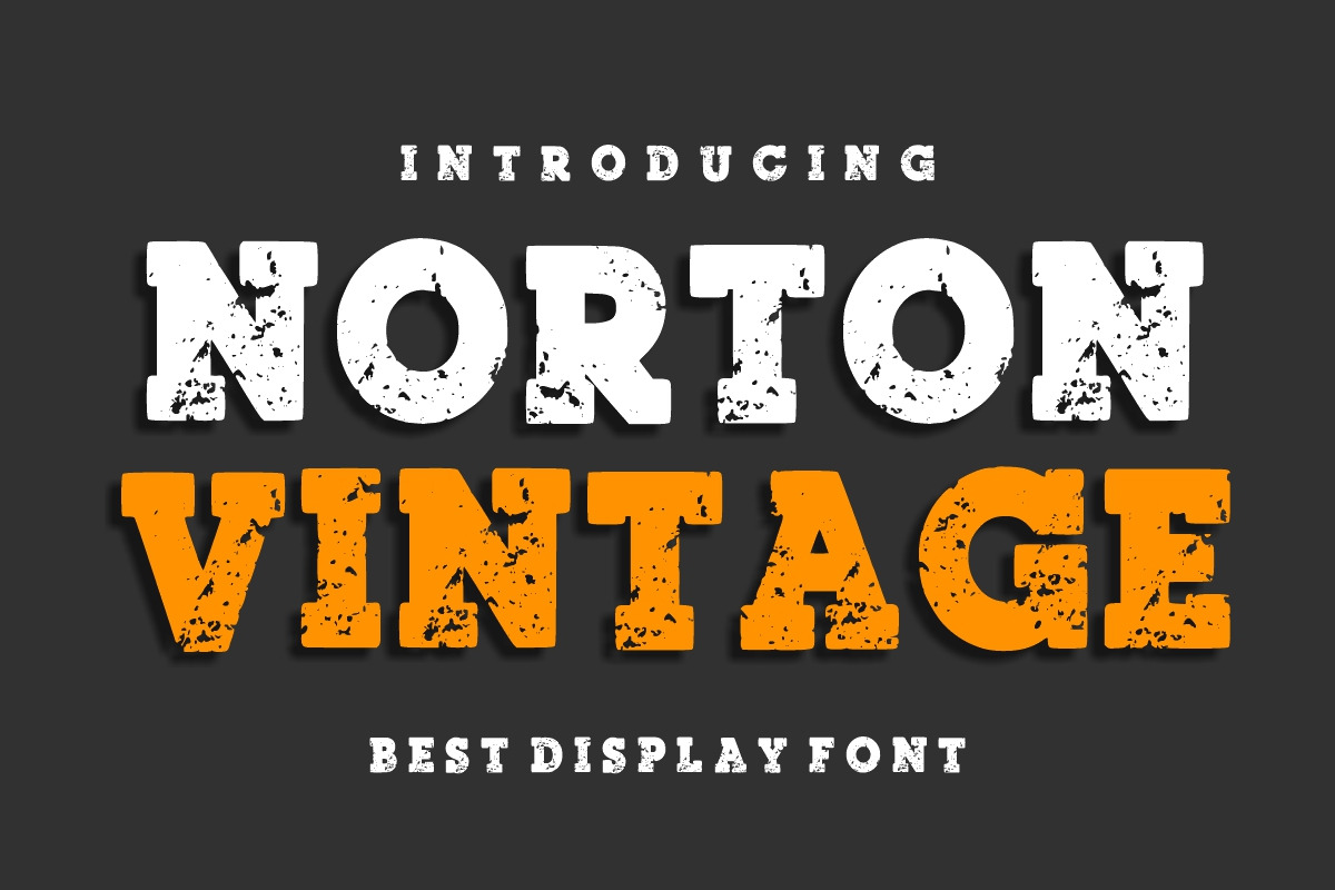 Norton Vintage College Font, a Blackletter Font by Infinity art Studio