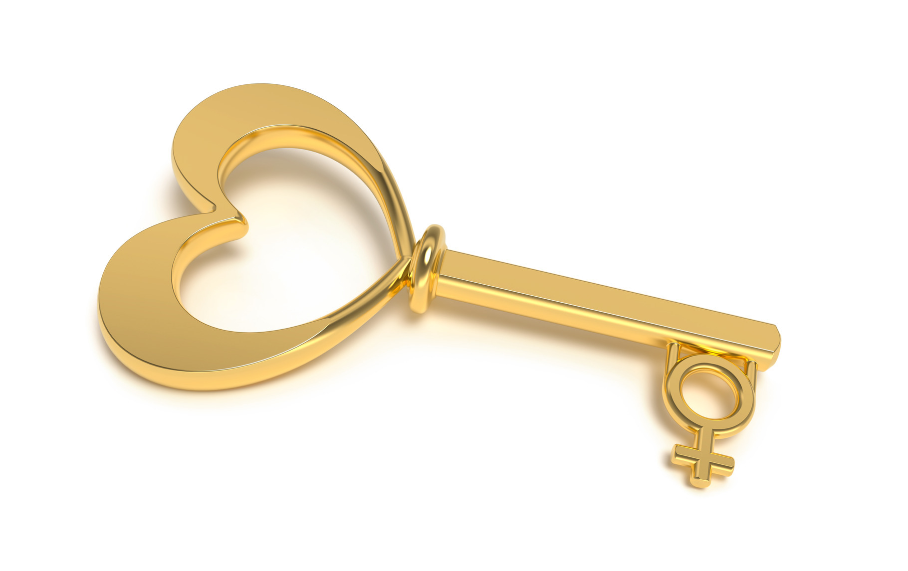 Golden Key With Female Sign | Abstract Stock Photos ~ Creative Market