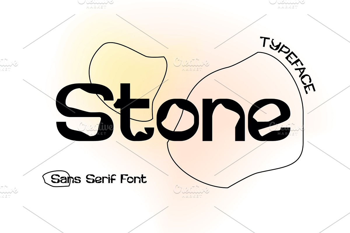 Stone Font, a Sans Serif Font by Mymlan Shop