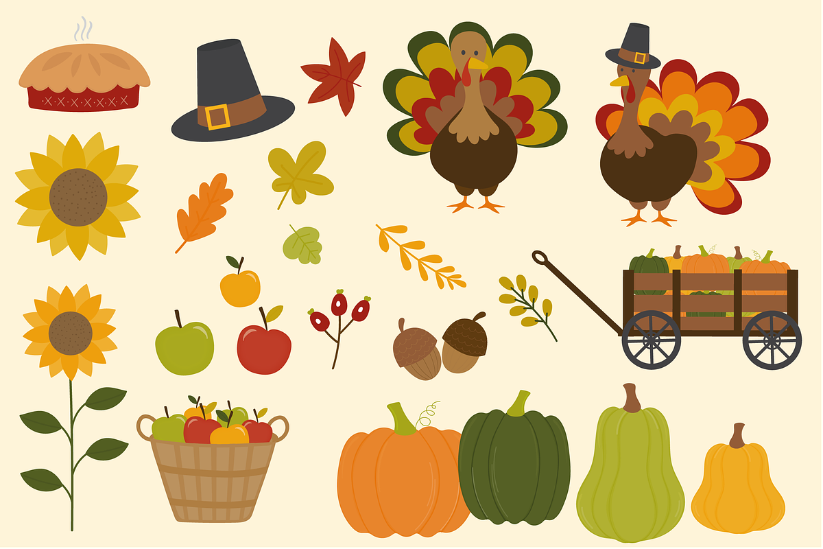 Thanksgiving clipart, a Food Illustration by Poppymoondesign