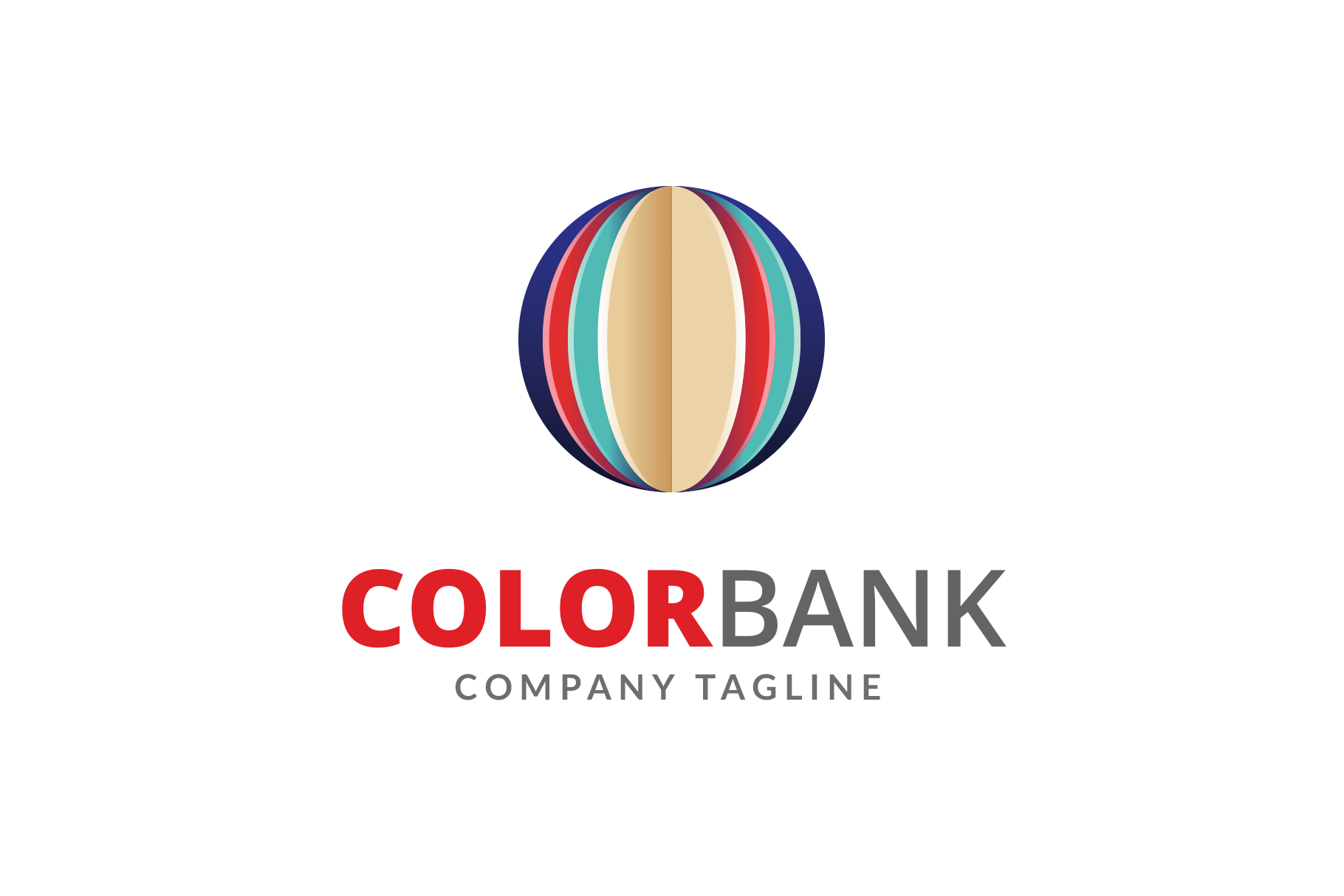 Color Bank Logo | Branding & Logo Templates ~ Creative Market