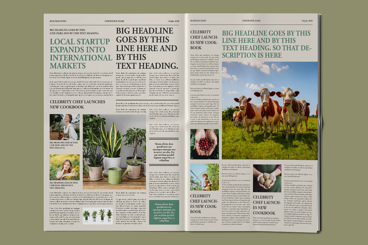Clean Newspaper Template