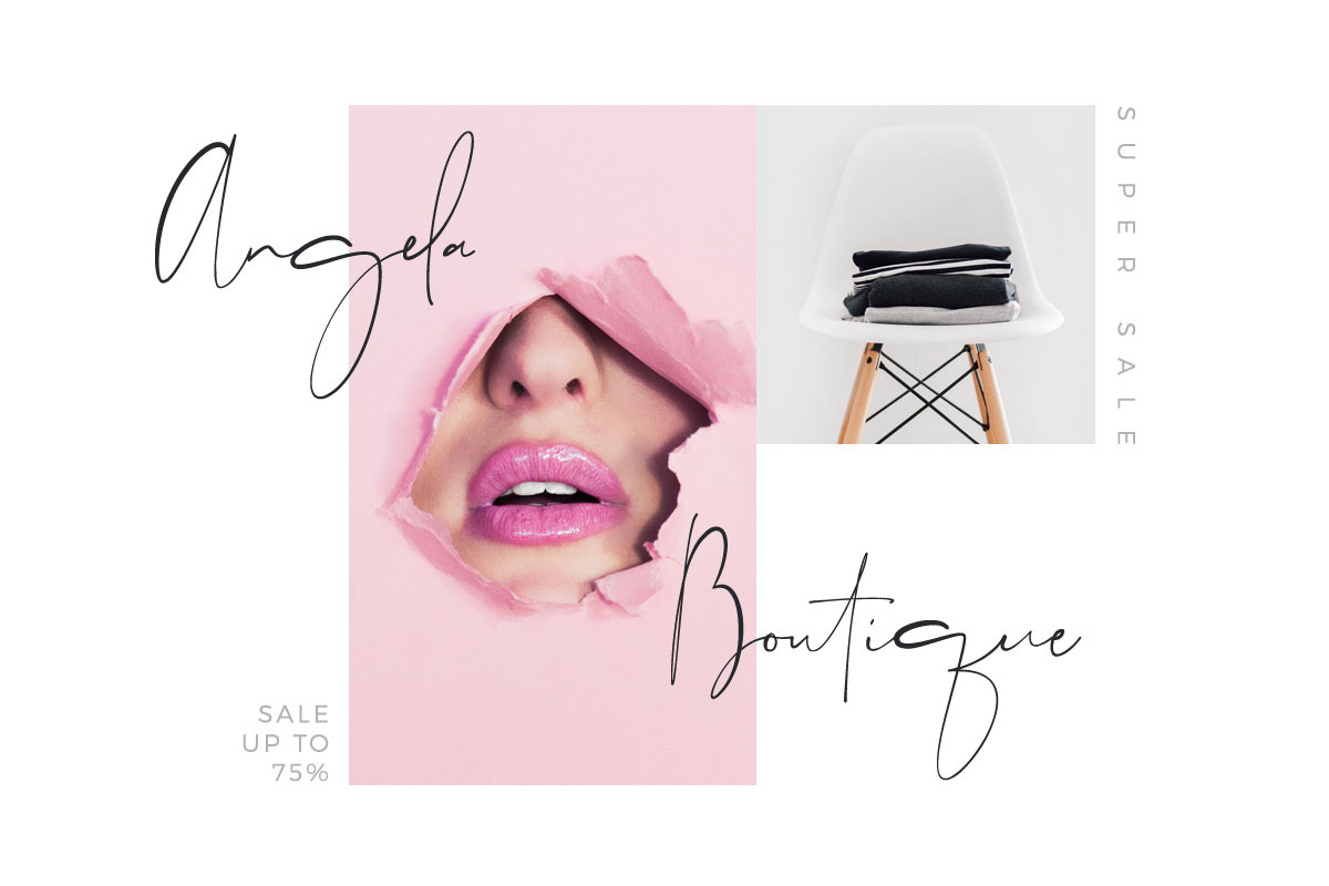 Georgia Script, a Script Font by vuuuds