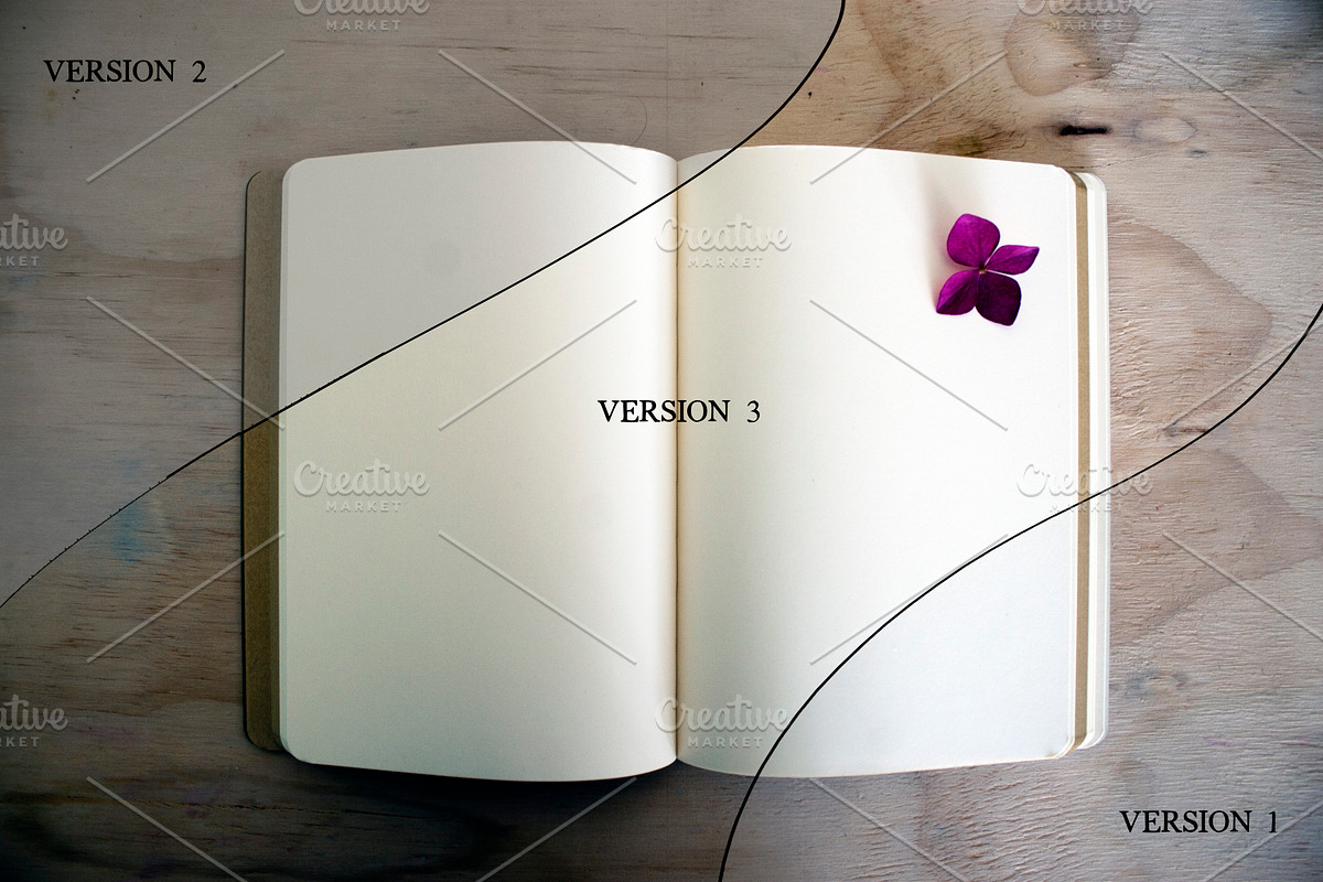 Journal Mock-Up – First Edition, a Print Template by Heart + Soul Studios