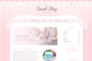 Sweet Shop Website Design PSD, a Websites & App Template by BakerWebDev