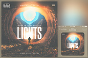 Lights Music Album Cover Art, a Social Media Template by PremadePixels.com
