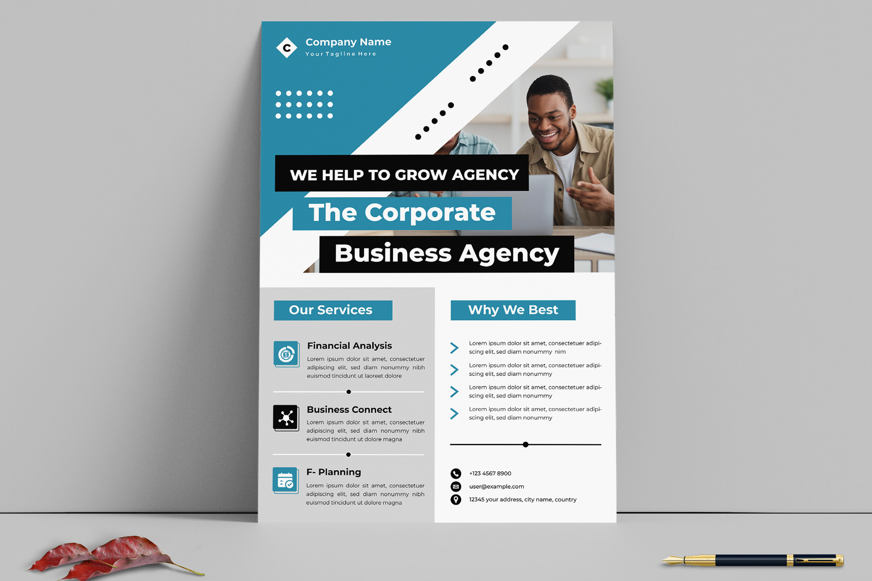 Digital Flyer Design Template Layout | Creative Market