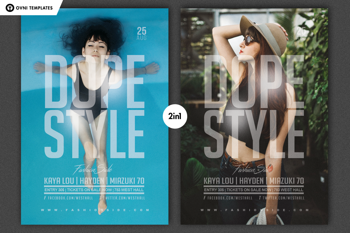 DOPE STYLE Flyer Template, a Flyer Template by OVNI-TEMPLATES