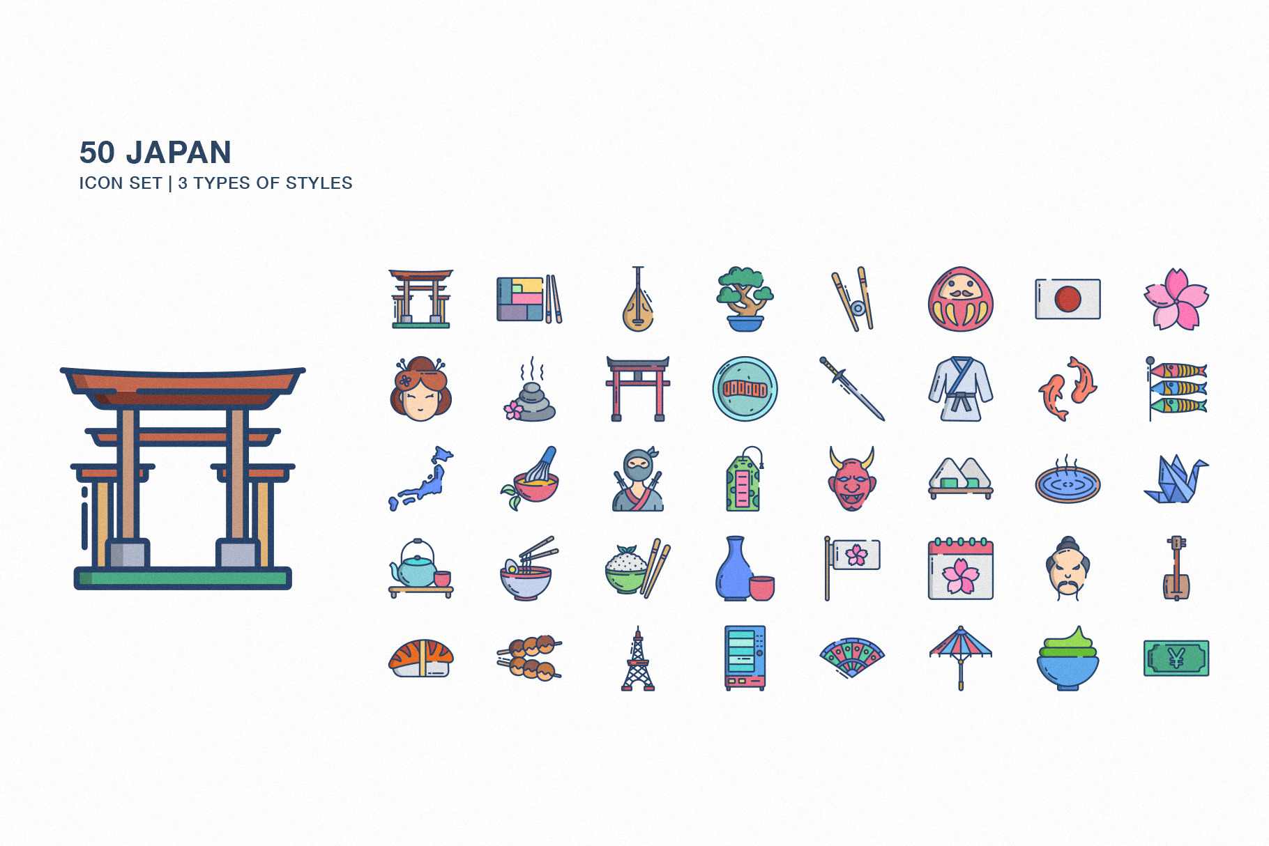 Japan icon set, an Icon by Icongeek26