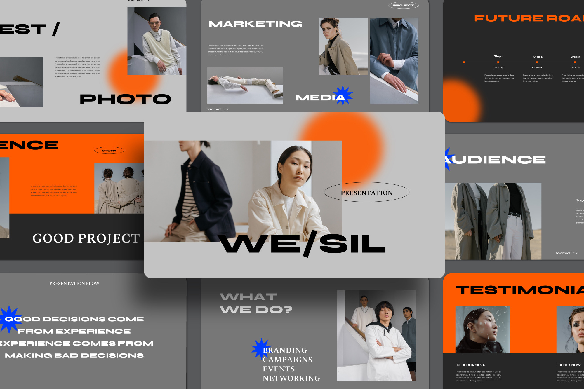 WESIL Brand Google Slides, a Presentation Template by Dirtytemp Studio