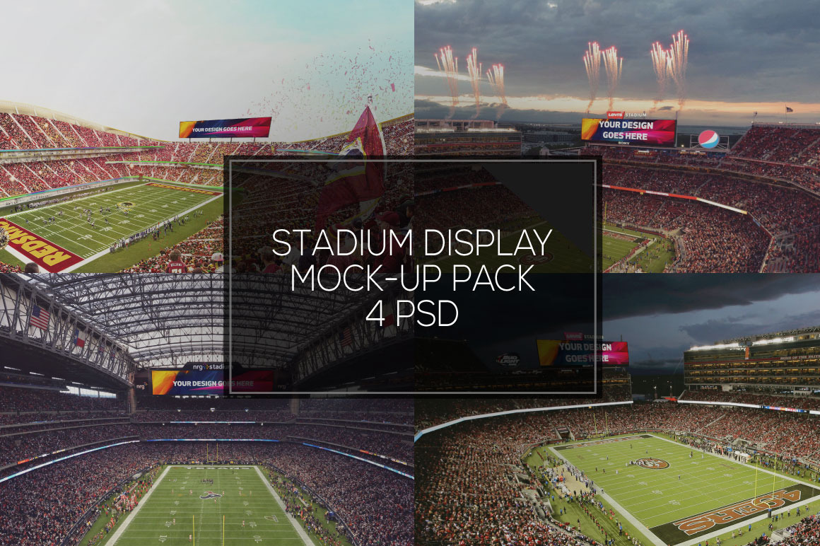 NFL Stadium Display Mock-up Pack #2, a Mockup by vraiana