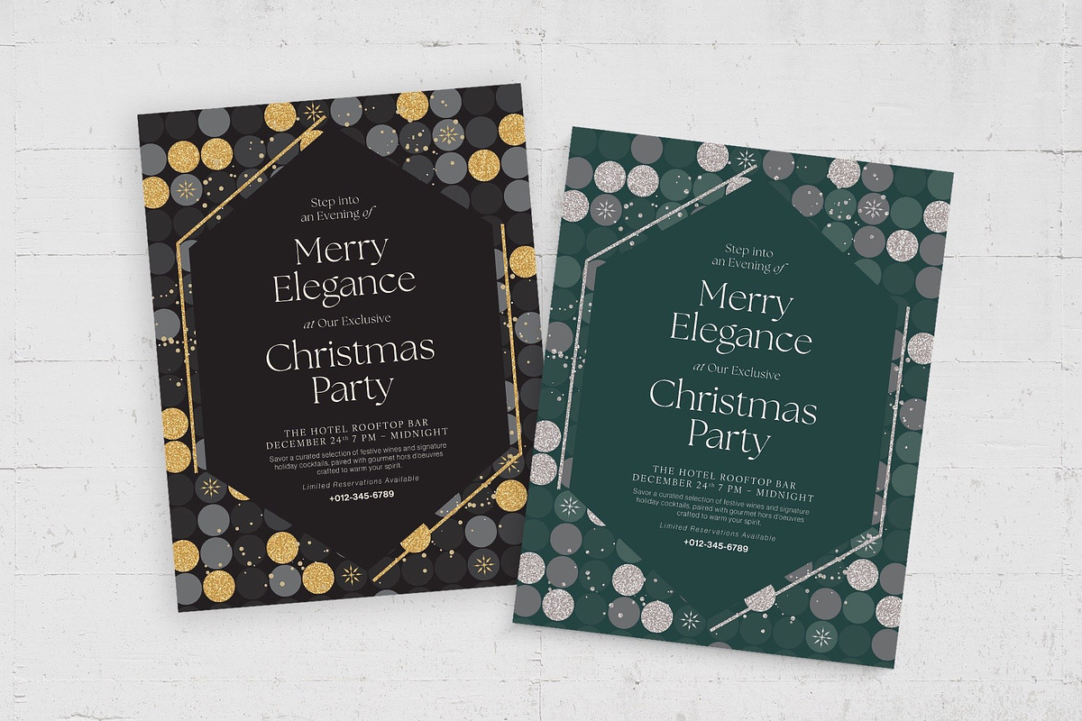 Christmas Invitation Flyer Template, a Flyer Template by BrandPacks