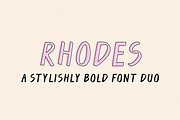 Rhodes | A Stylishly Bold Font Duo, a Font by Karissa Macapagal