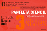 Panfleta Stencil -3 fonts-, a Sans Serif Font by deFharo | Creative Market