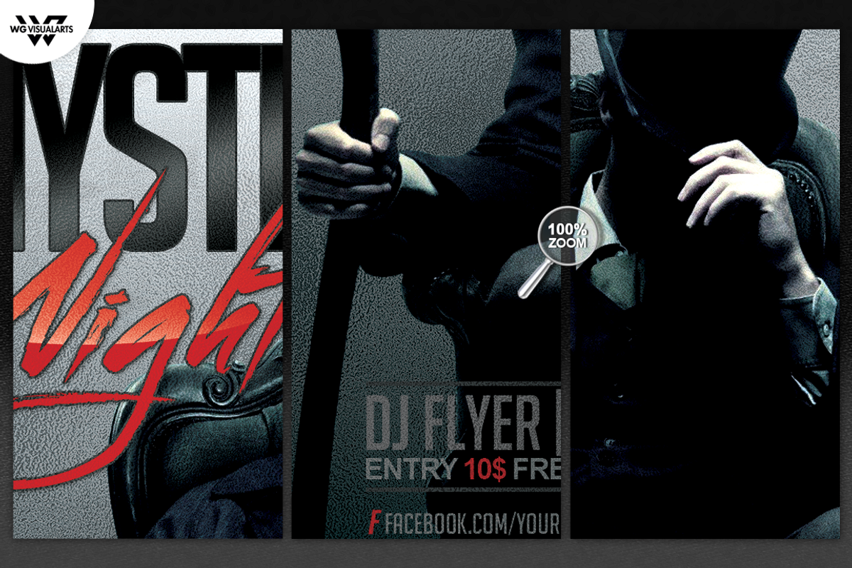 MYSTERIOUS DARK Flyer Template, a Flyer Template by WG DESIGN