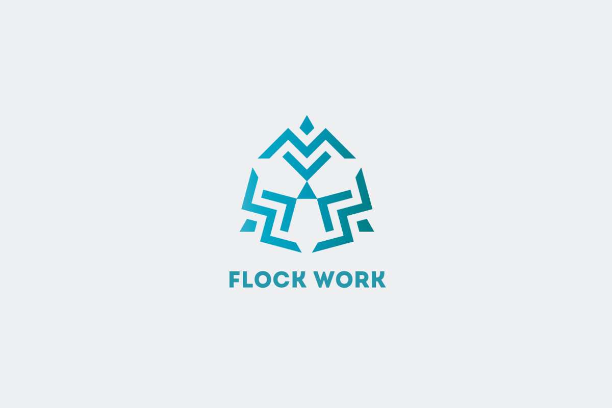 Flock Work Logo Template, a Branding & Logo Template by Kreasi Malam ...