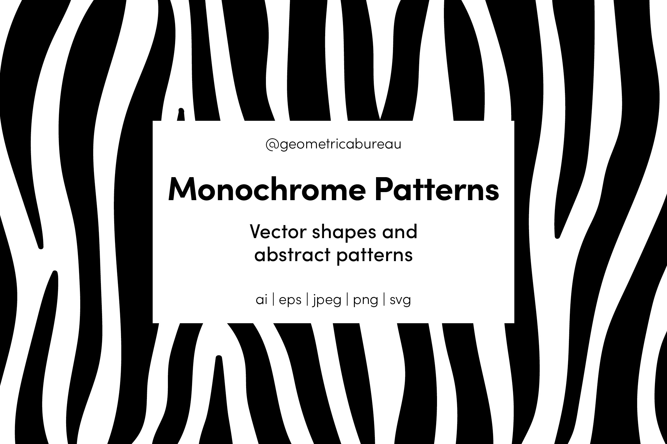 Monochrome Patterns, a Pattern Graphic by Geometrica Bureau