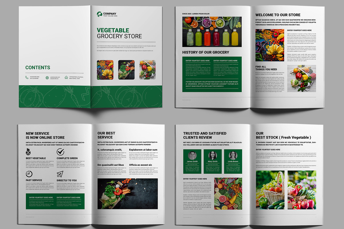 Vegetable Grocery Company Brochure