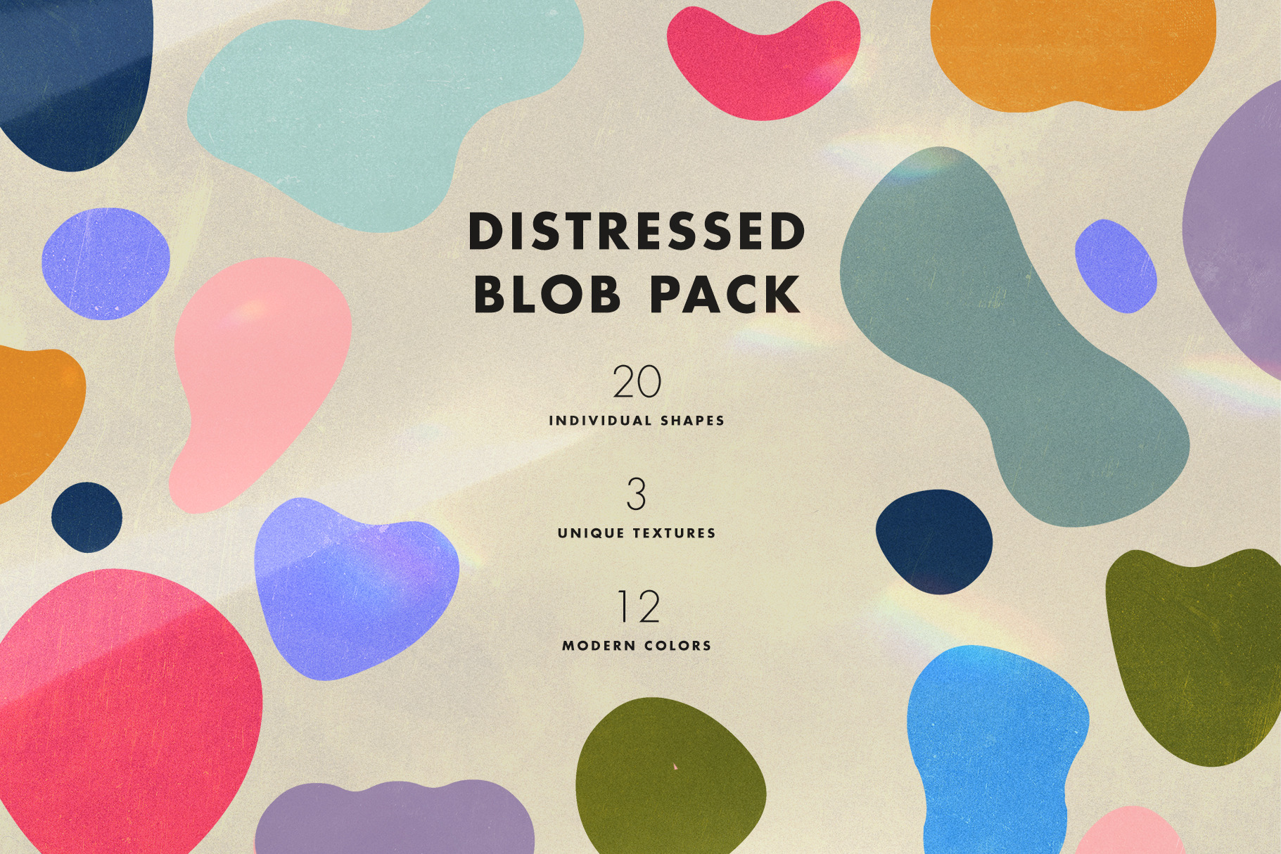 Distressed Blob Pack | Graphic Objects ~ Creative Market