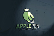 Apple Pen Logo, a Branding & Logo Template by Josuf Media | Creative Market