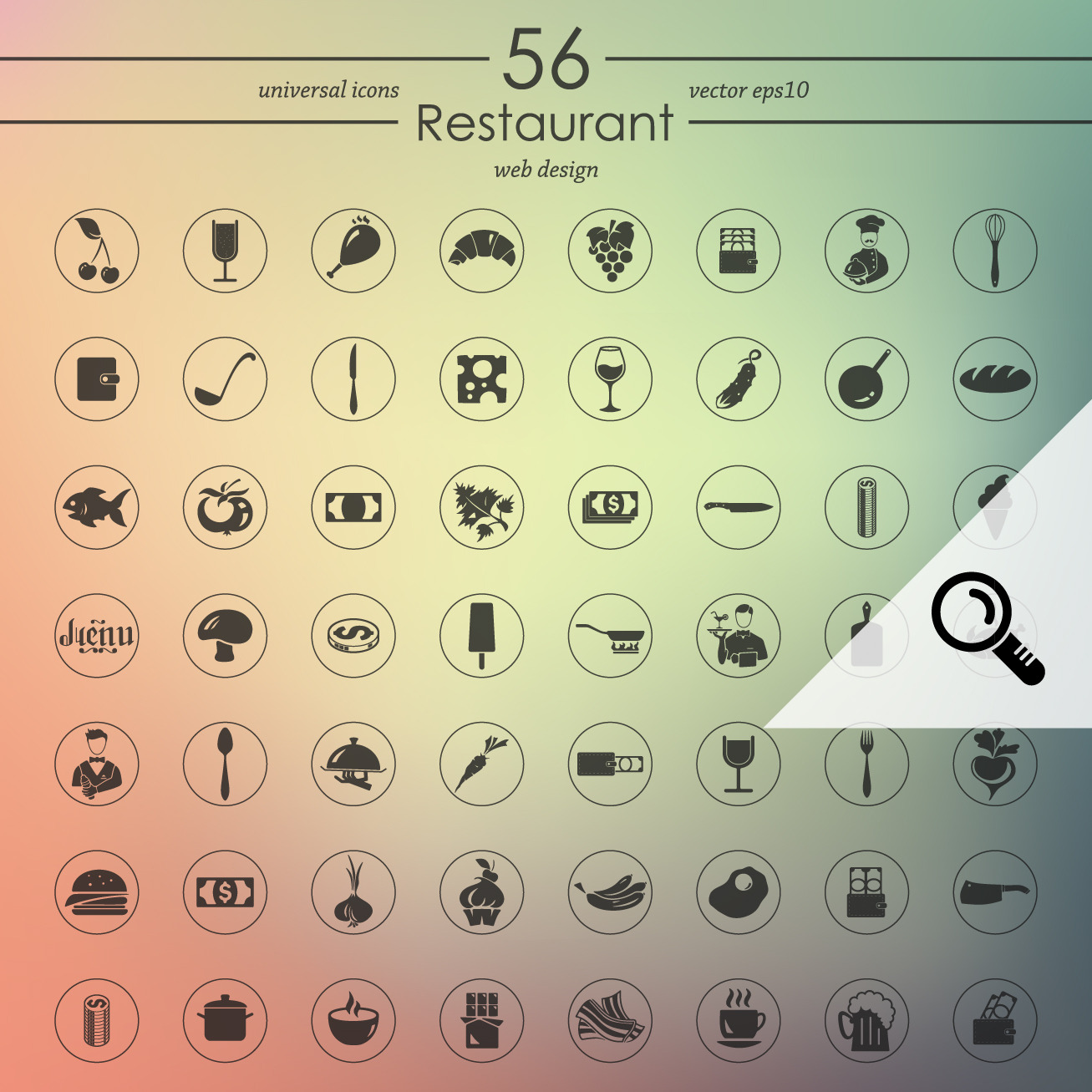 56 RESTAURANT icons, an Icon by Palau | Creative Market