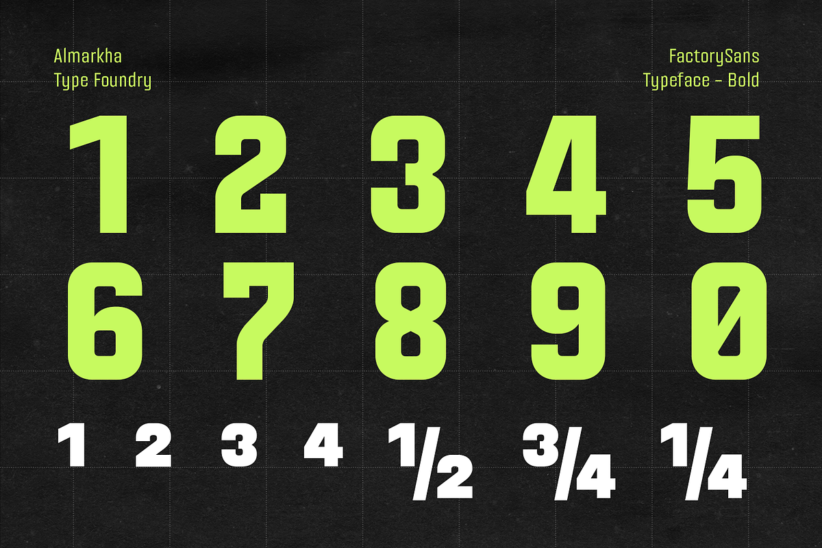 Factory Sans – Modern Sans Typeface