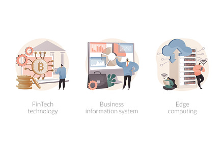 IT infrastructure and technology, a Technology Illustration by Visual ...