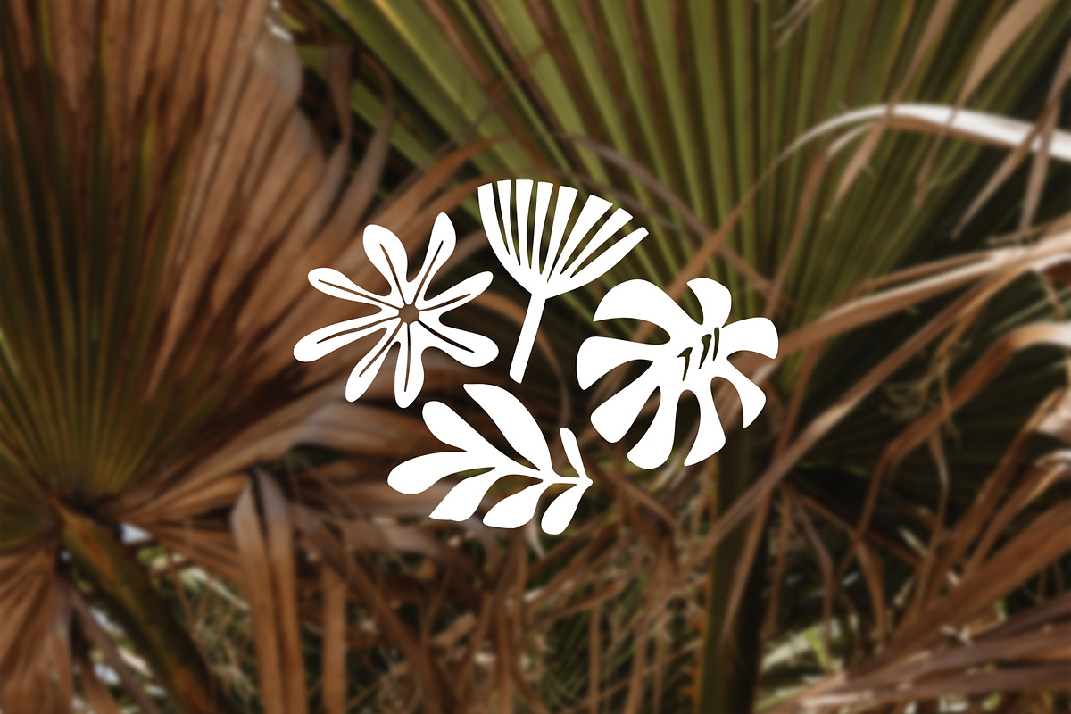 Tropical Cut-Outs Bold & Abstract, an Object Graphic by SunnyAfternoons