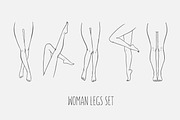 Set of various female pairs of legs, a Healthcare Illustration by Good ...
