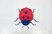 DIY Lady bug beetle - 3d papercraft, a Templates & Theme by PAPER amaze