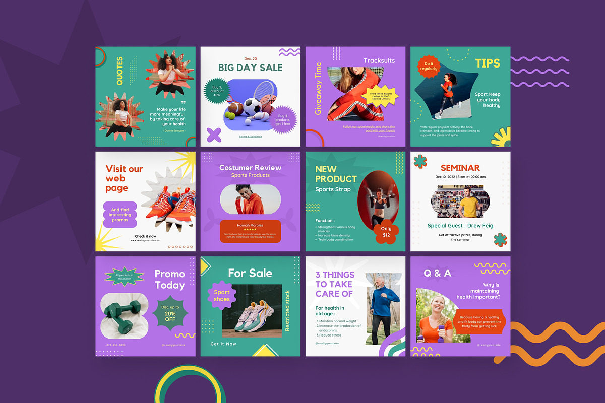 Playful Healthy 2in1 Canva Template