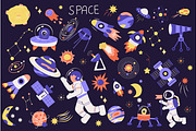 Space Cute Set, an Object Illustration by alexdndz