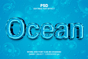 Ocean 3D Text Effect for photoshop, a Layer Style Add-On by bdrobin
