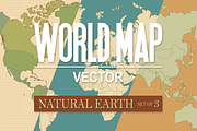 World Map Vector - Natural Earth, a Graphic by Fendell Projects