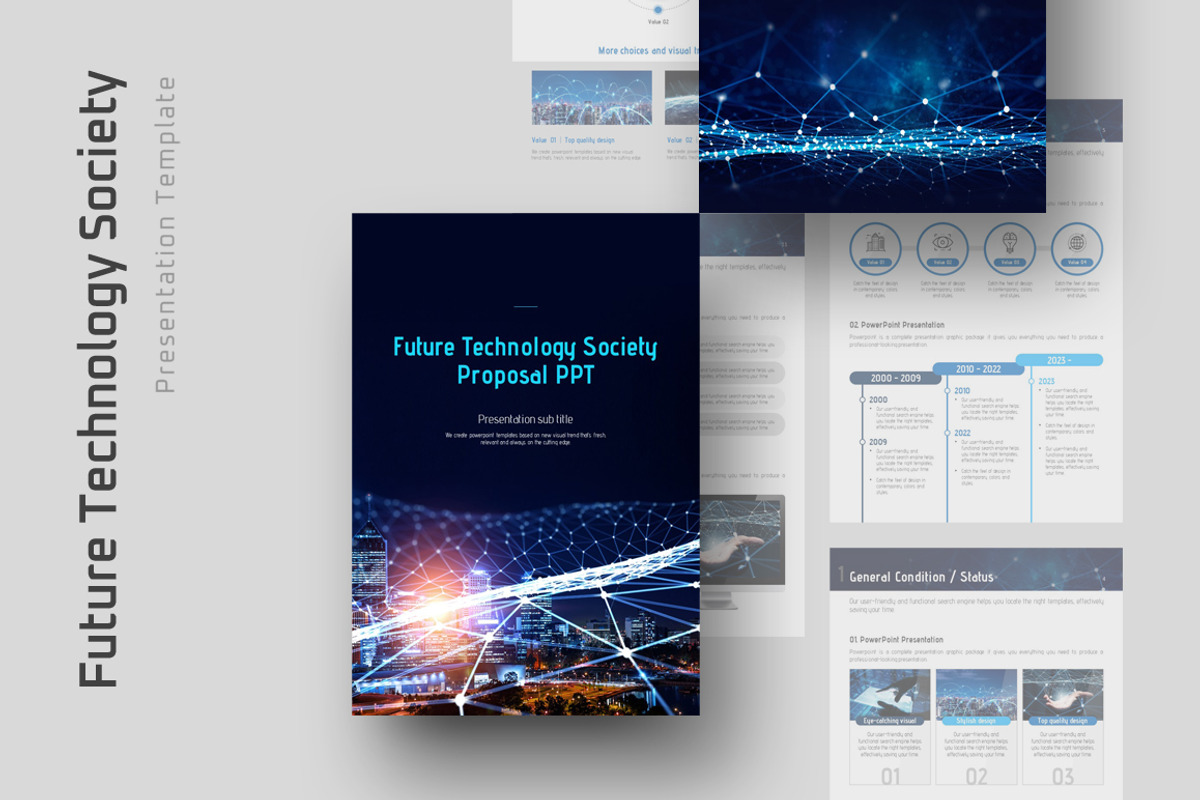 Future Technology Society Vertical, a Presentation Template by Good ...