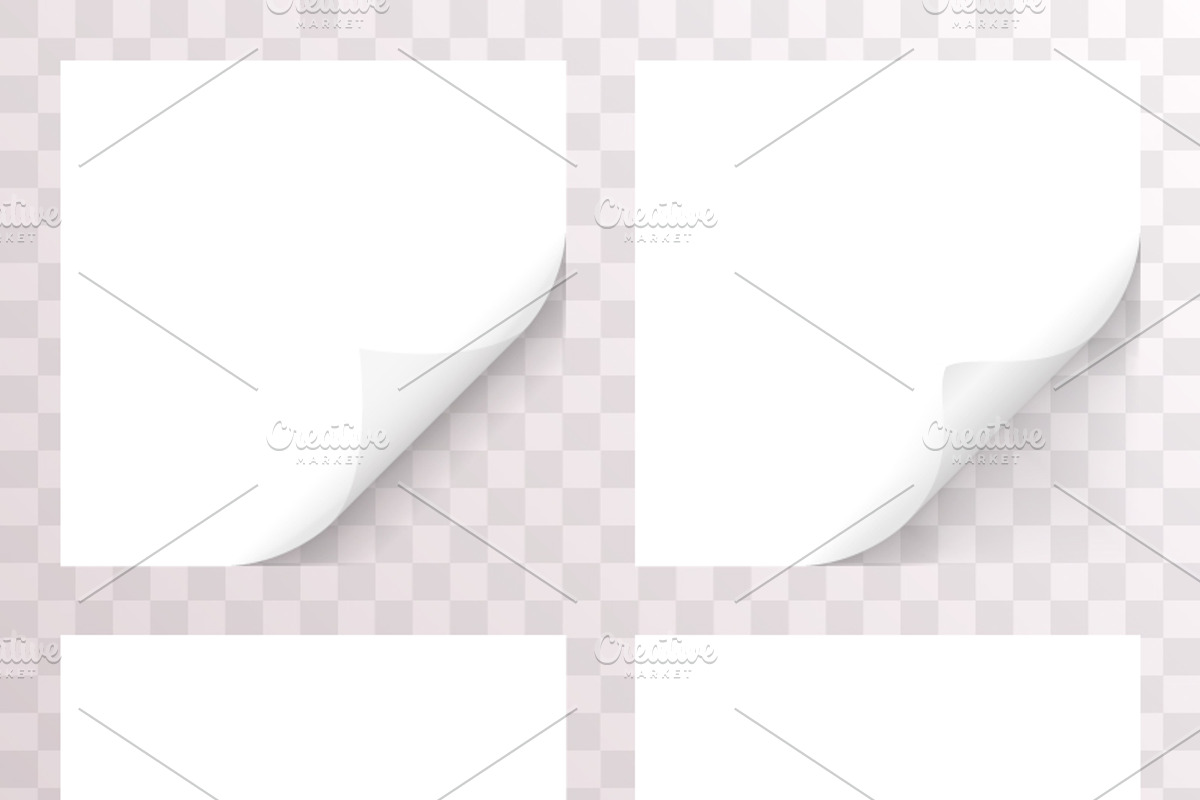 Isolated Page Curl Paper, a Print Template by Meiluns shop