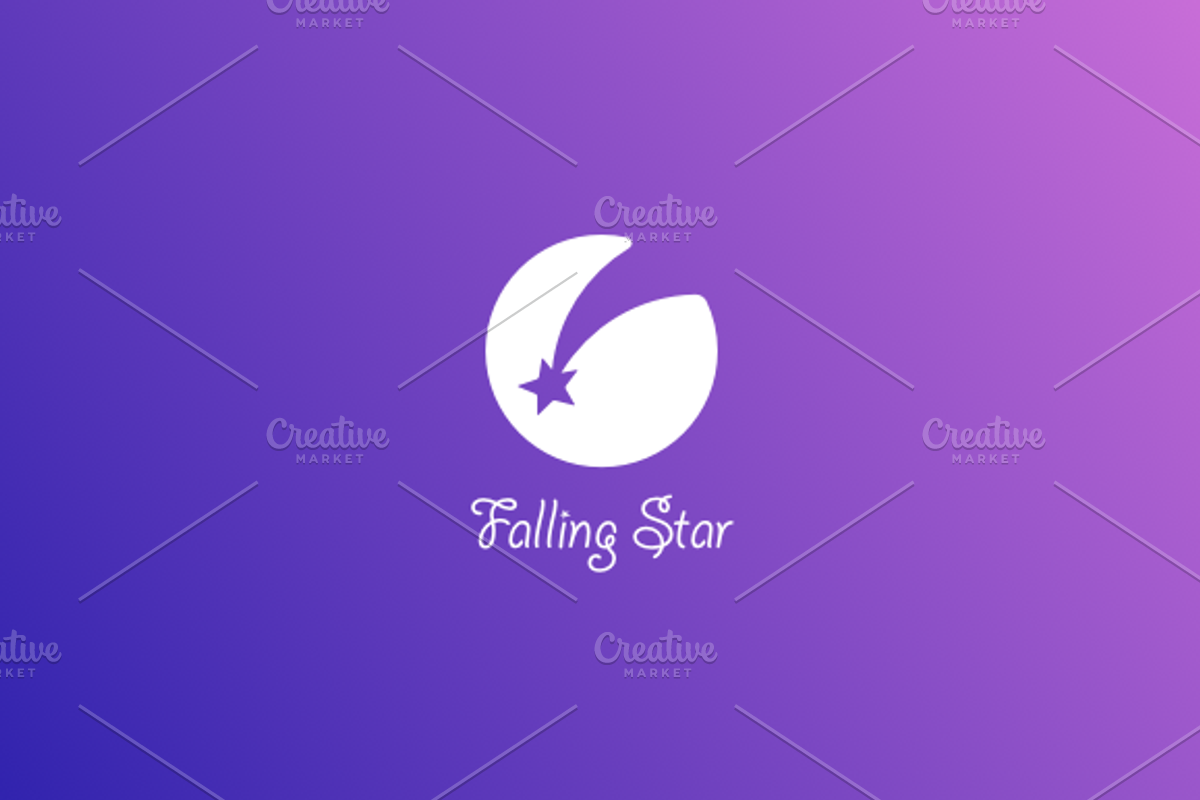 Falling Star logo, a Branding & Logo Template by EC Creative
