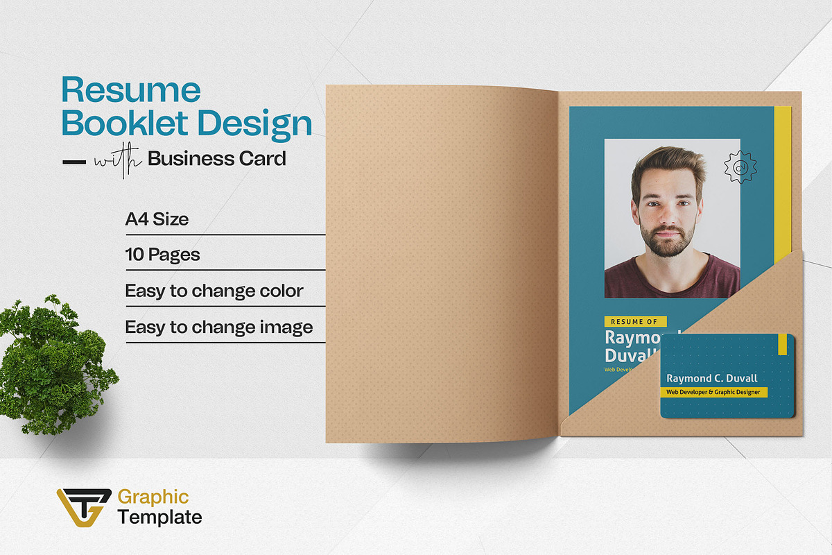 Resume CV Booklet (10 Pages) | Creative Market