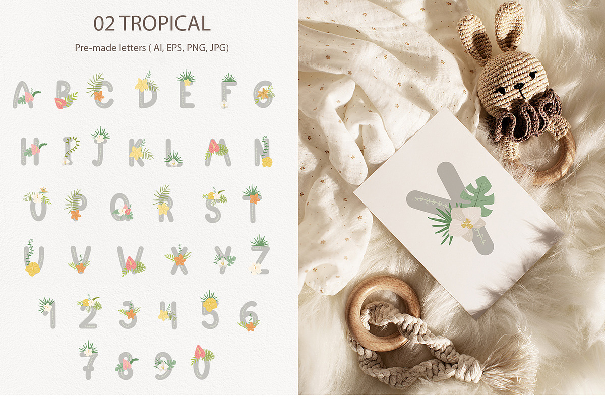 Kids name creator elements & letters