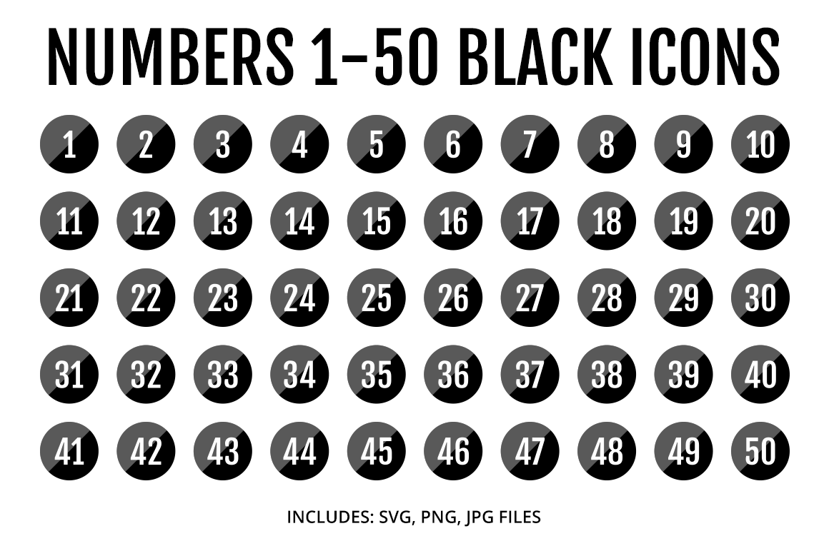 Sleek UI/UX Number Icons, an Icon by Designs By Alfredo