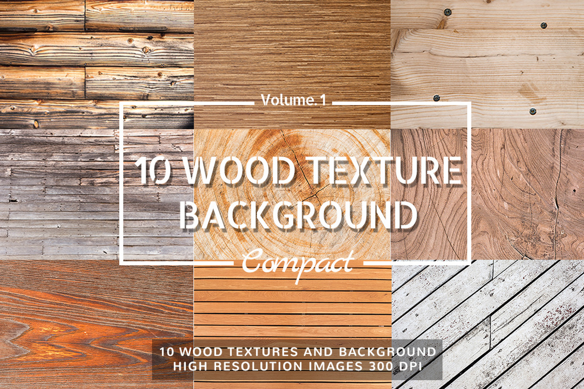 10 Wood Textures Compact Set Vol.1, a Texture Graphic by 10 Face