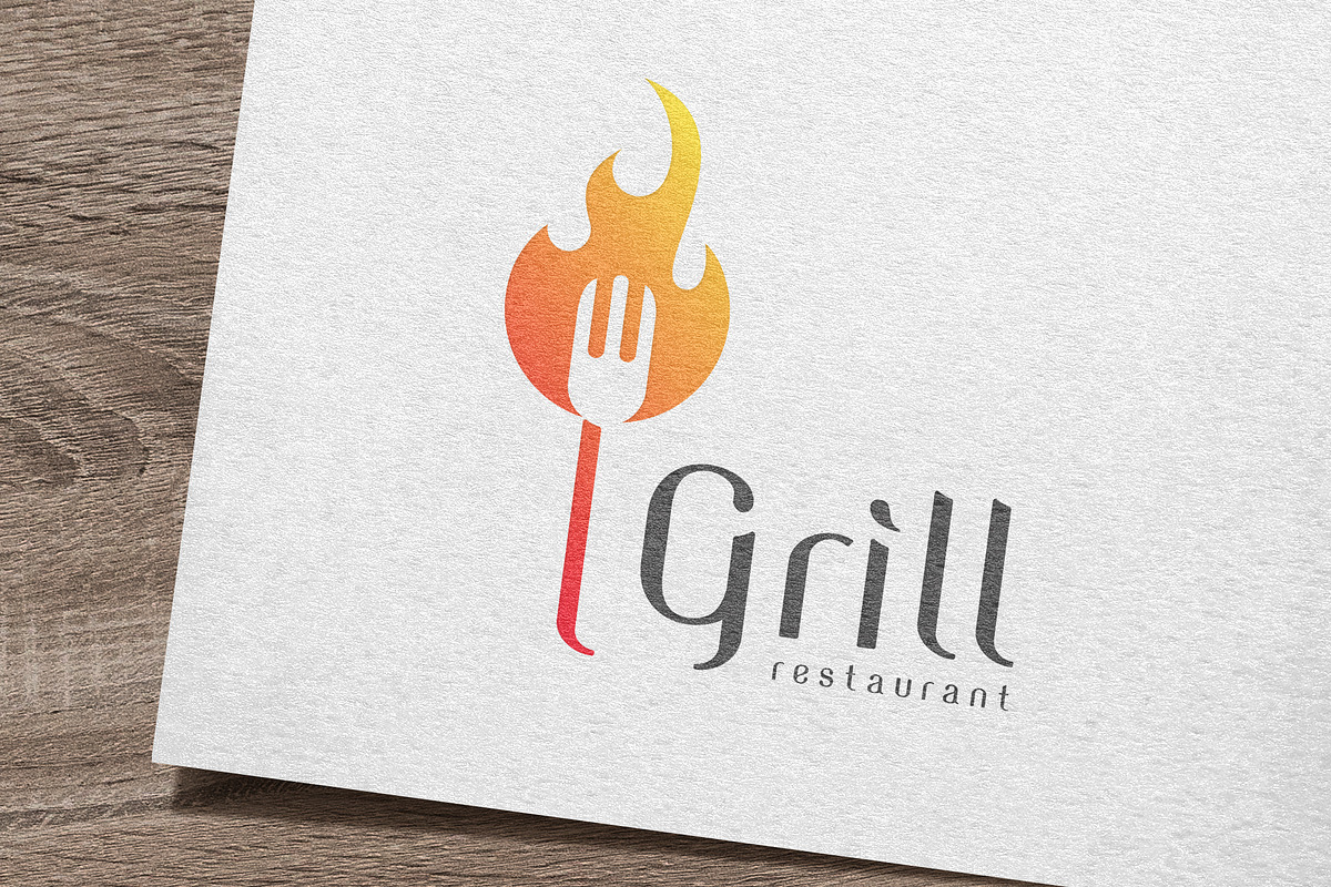 Grill Logo, a Branding & Logo Template by IKarGraphics