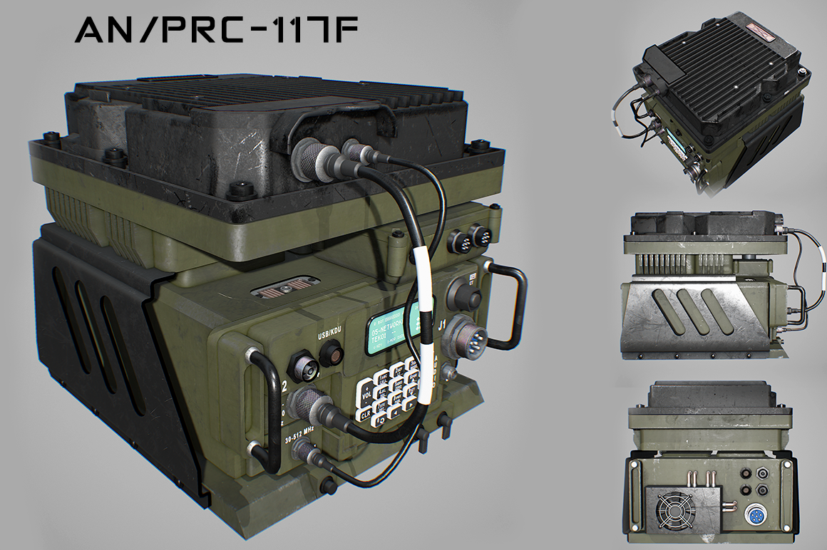 Army Radio Transceiver, an Object 3D Model by AndrewWhite
