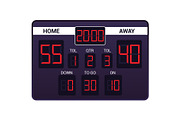 Scoreboard vector score board, an Illustration by KitVector
