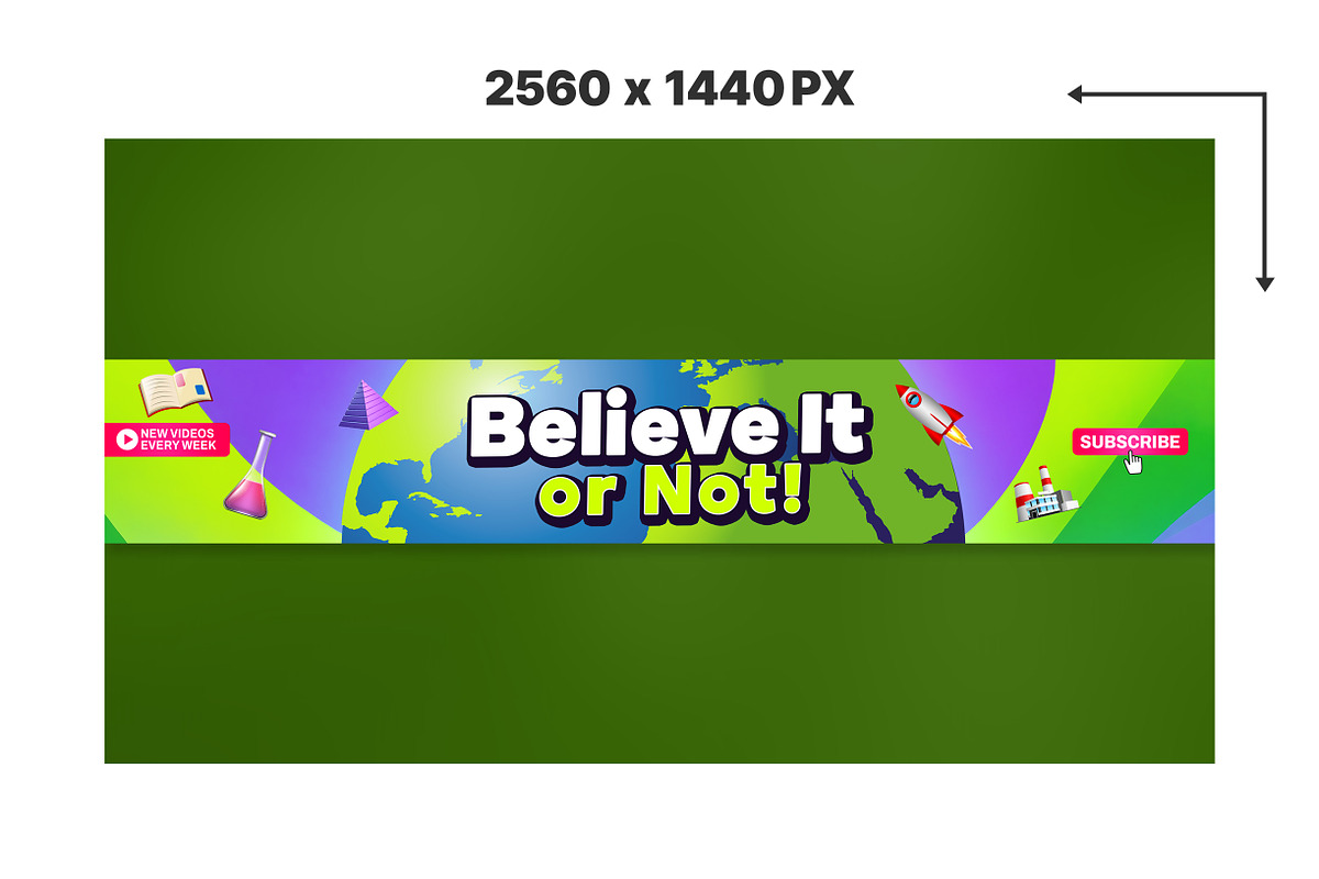 Quiz YouTube Banner Template PSD