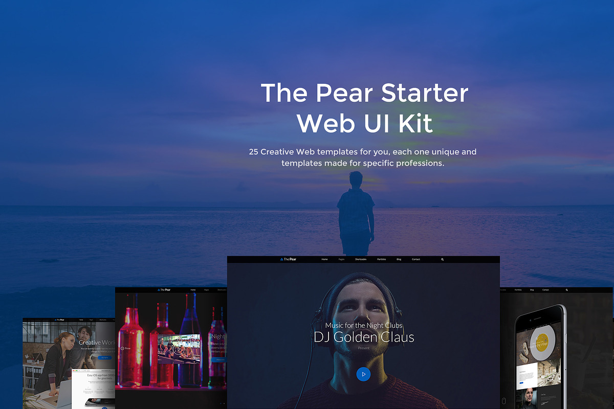The Pear Starter Web UI Kit, an UI Kit Template by Creatoly