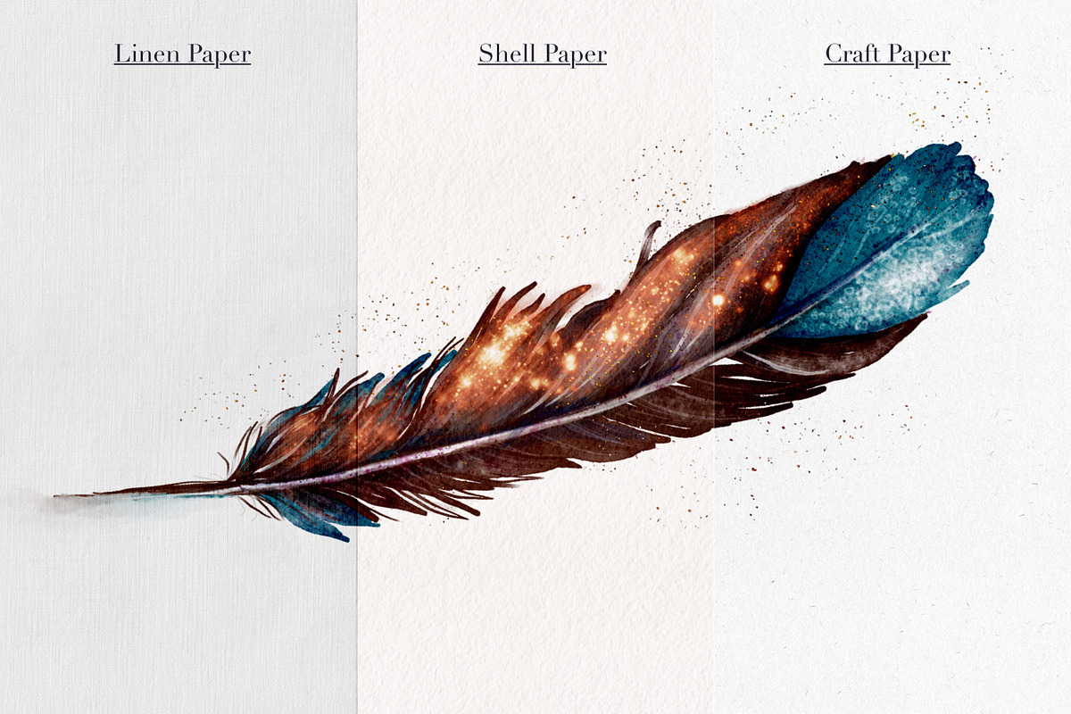 Watercolor & Metallic Brushes, a Brush Add-On by OlgaRom | Creative Market