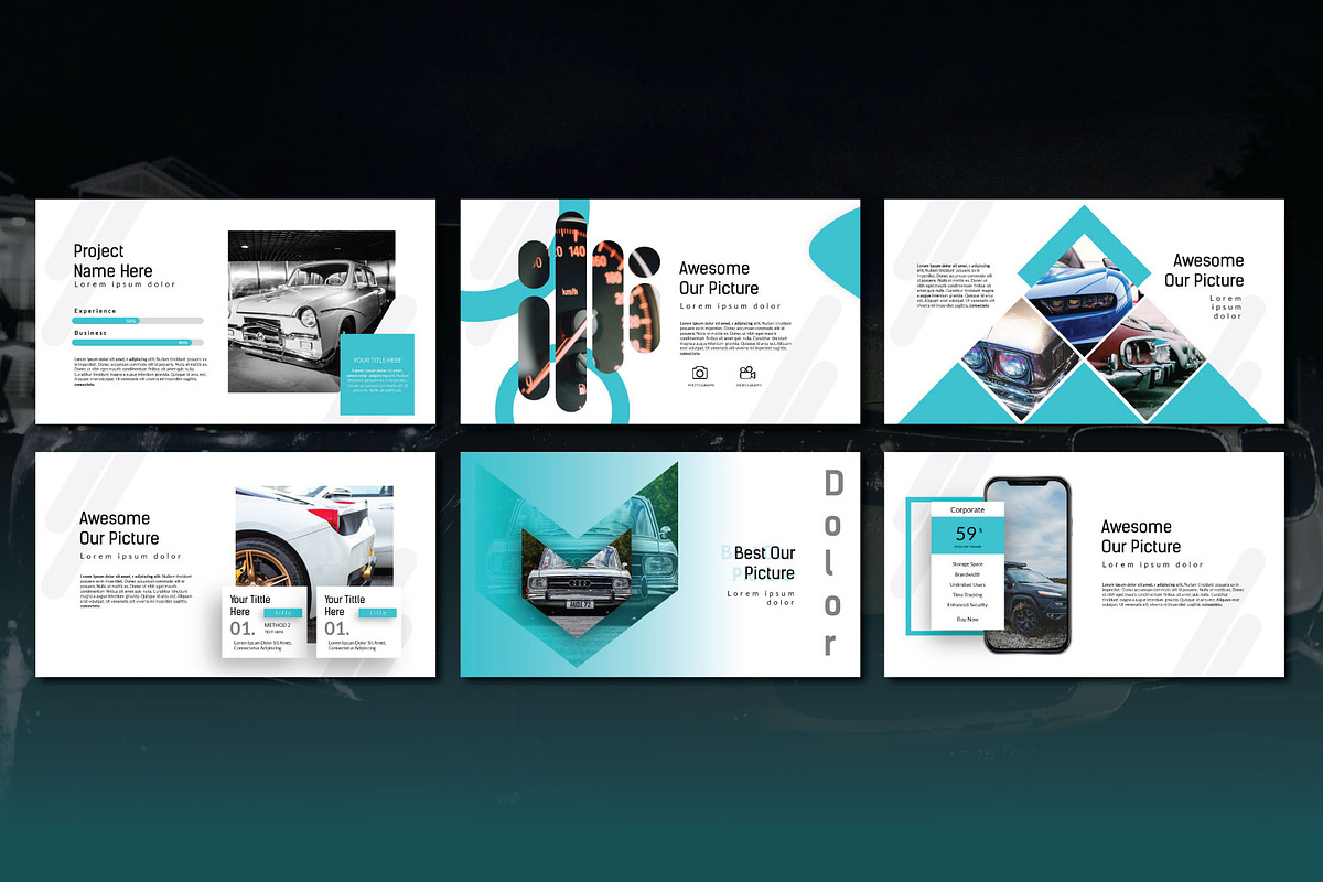 Automotive Powerpoint, a Presentation Template by Spesifikdesign