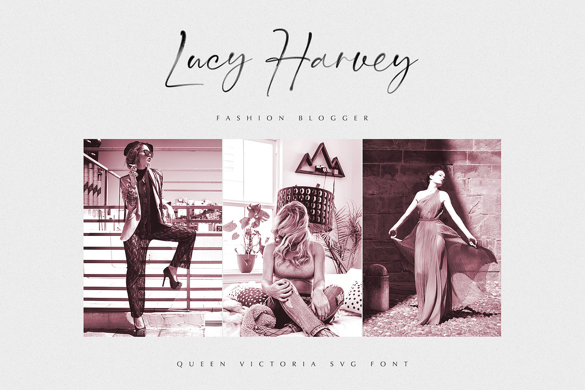 Queen Victoria SVG, a Script Font by Ivan Rosenberg