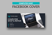 Computer Shop Facebook Cover, a Social Media Template by Creatricks